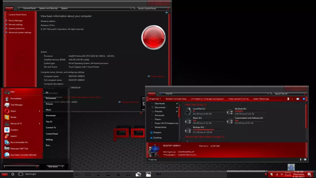 Theme Poison, the first version for Windows 10 download on VSThemes.org