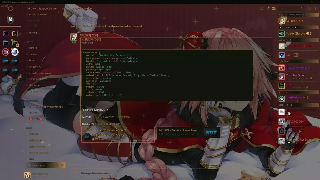 Theme Astolfo for Discord download on VSThemes.org