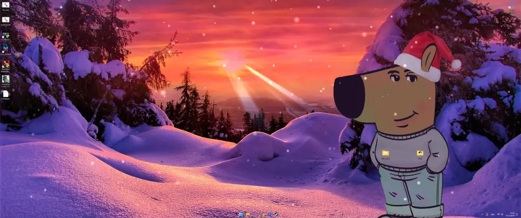 Live wallpaper Chill Guy Winter download on VSThemes.org