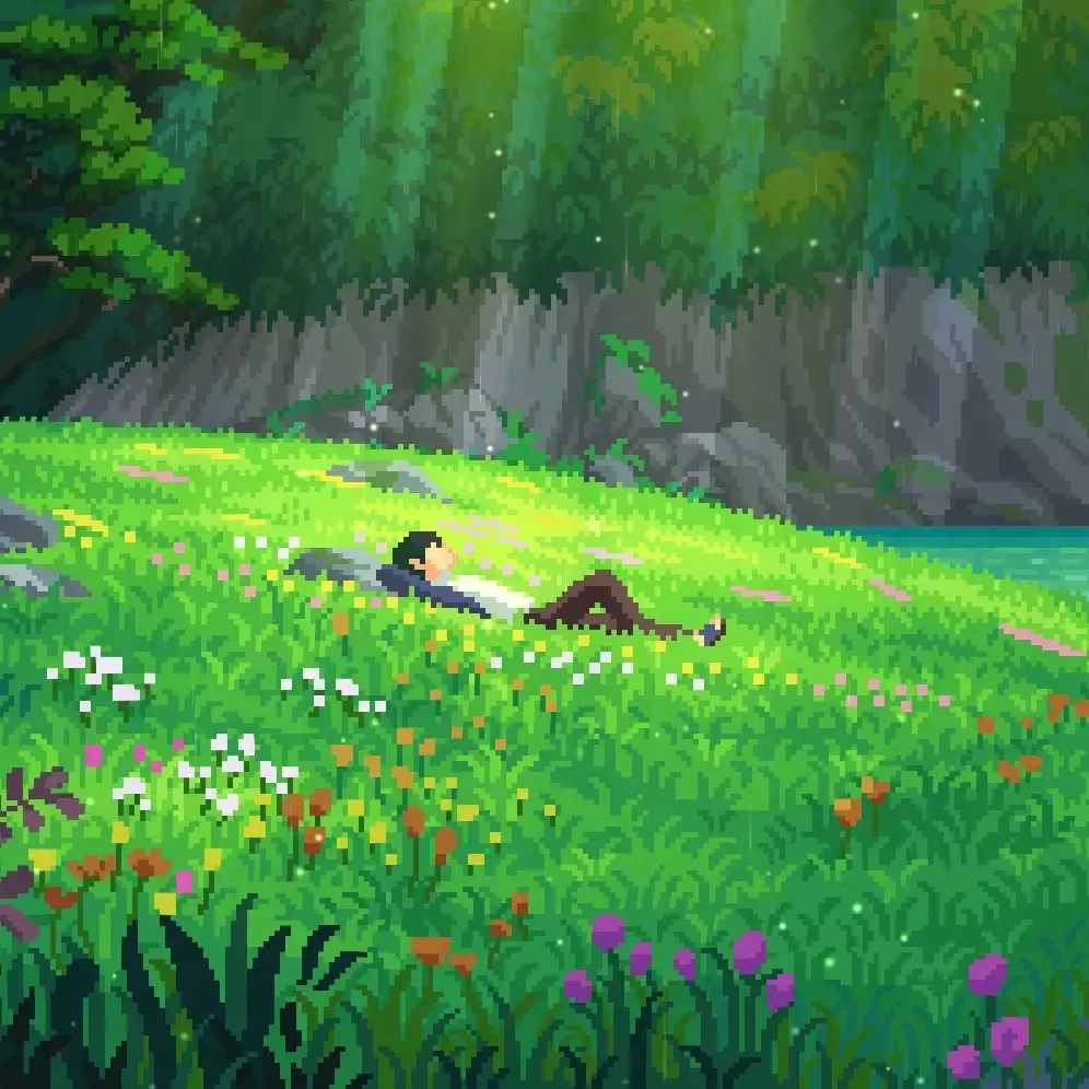 Live wallpaper A Chill Summer Day Pixel [4K] download on VSThemes.org