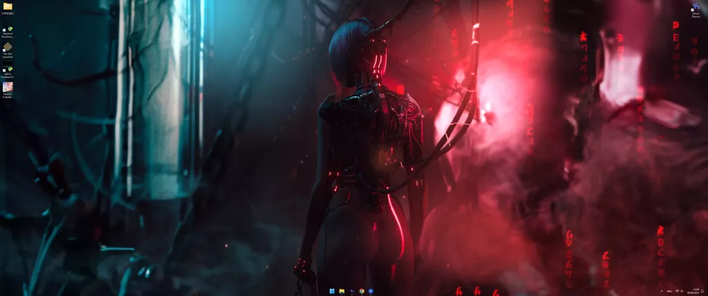 Live wallpaper Song So-Mi Cyberpunk-2077 download on VSThemes.org