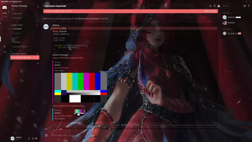 Theme Xayah - League of Legends (LOL) for Discord download on VSThemes.org