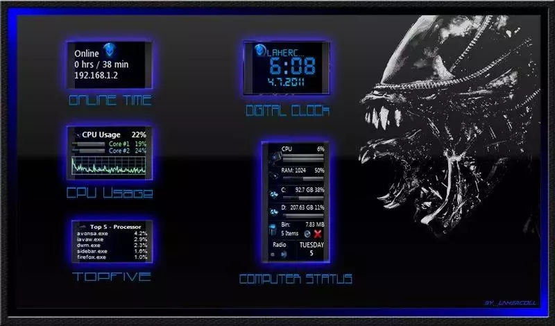 Gadget A kind of Alienware for Windows download on VSThemes.org