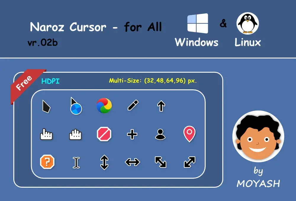 Cursors Naroz on Windows download on VSThemes.org