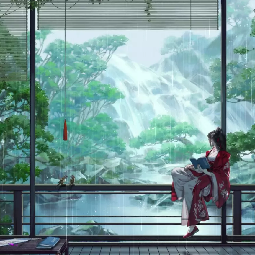 Живые обои Yimeng Jianghu Qianji Pavilion скачать на VSThemes.org