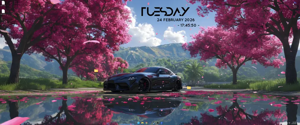 Live wallpaper Toyota Supra MK5 (Sakura) download on VSThemes.org