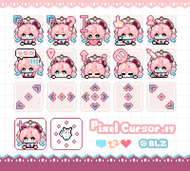 Cursors Hyacine - Honkai Star Rail on Windows download on VSThemes.org