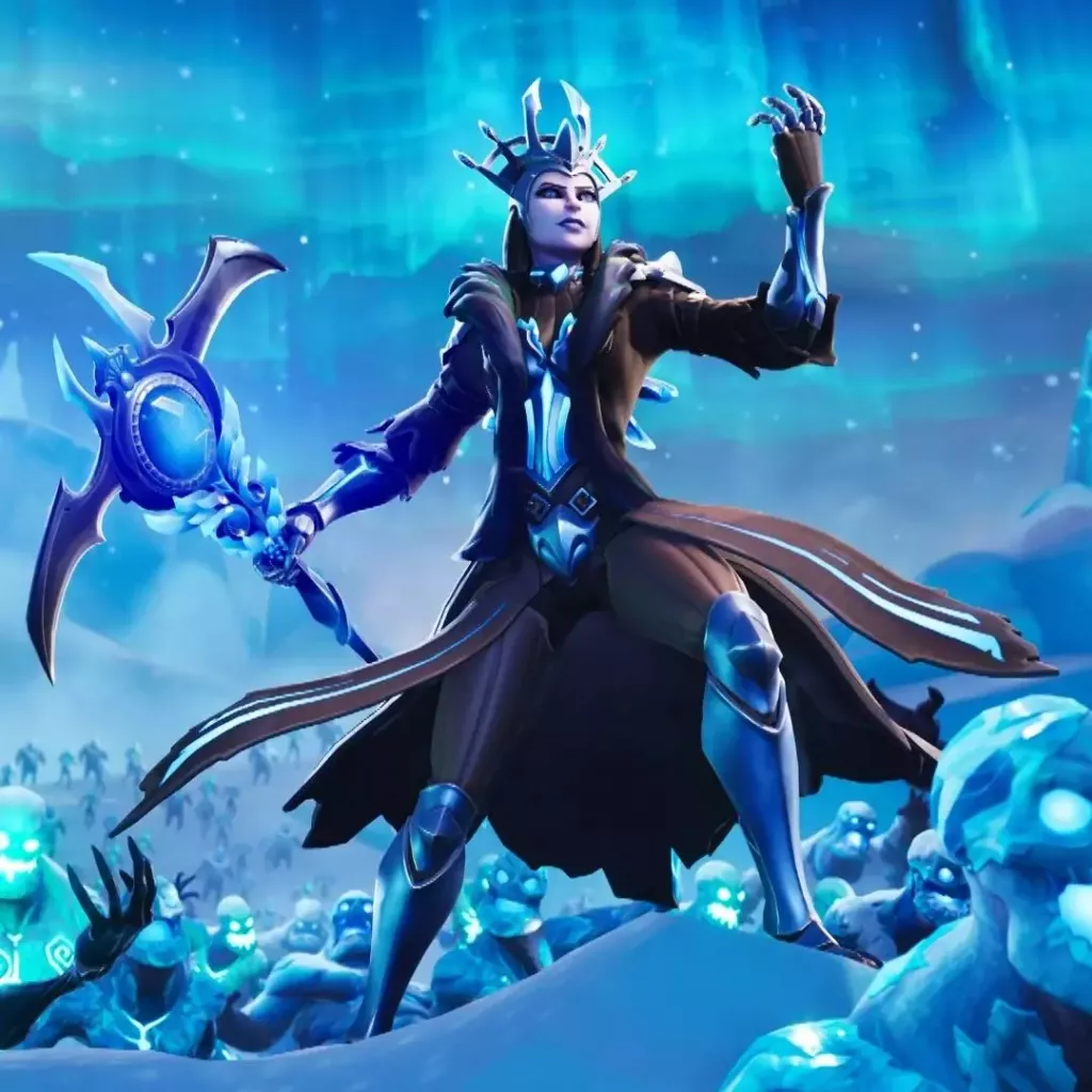 Live wallpaper The Ice Queen - Fortnite download on VSThemes.org