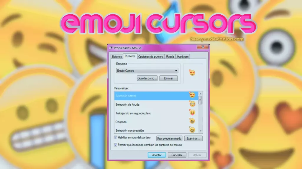 Cursors Emojis, emoticons on Windows download on VSThemes.org
