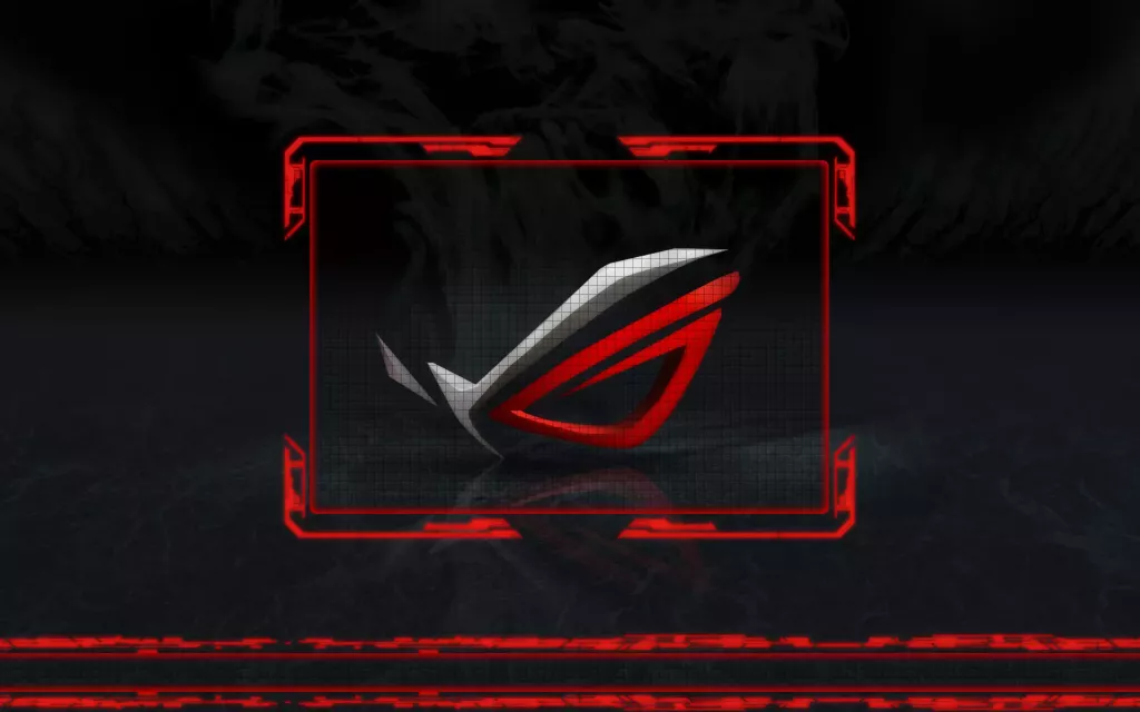 Login screen Asus ROG, red version for Windows download on VSThemes.org
