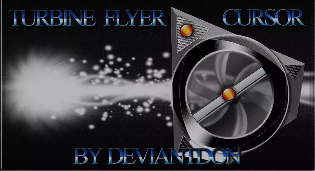 Cursors Turbine Flyer with fan on Windows download on VSThemes.org