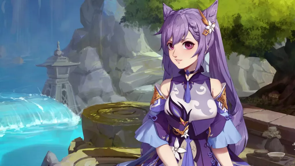 Wallpaper Ke Qing from Genshin Impact download on VSThemes.org (24 pcs.)