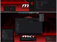 Theme MSI Gaming, special version for Windows 10 download on VSThemes.org