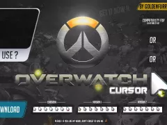 Cursors Overwatch - White pointers from the game on Windows download on VSThemes.org