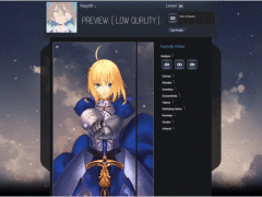 Steam Artwork Saber Drinking Tea (Fate) download on VSThemes.org