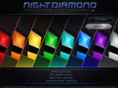 Cursors Night Diamond v3.0, red ruby on Windows download on VSThemes.org