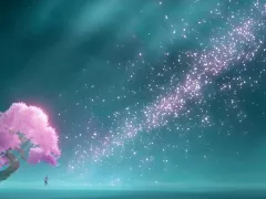 Live wallpaper Inazuma Sakura Tree Genshin Impact download on VSThemes.org