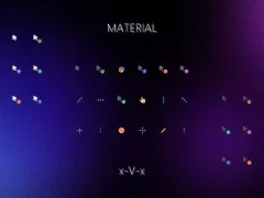 Cursors Material Design with shadow on Windows download on VSThemes.org