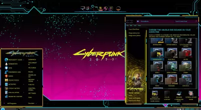 Theme Cyberpunk 2077 for Windows 11 download on VSThemes.org