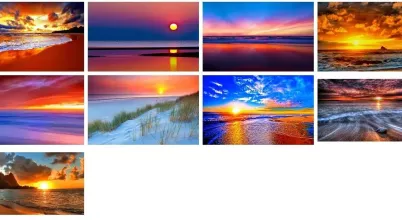 Themepack Sunset on the beach for Windows 8/10/11 download on VSThemes.org