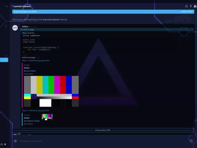 Theme yellow for Discord download on VSThemes.org