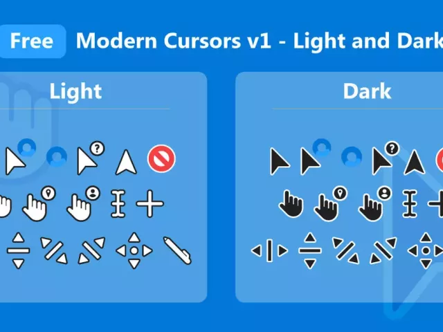 Cursors Modern, the second version on Windows download on VSThemes.org