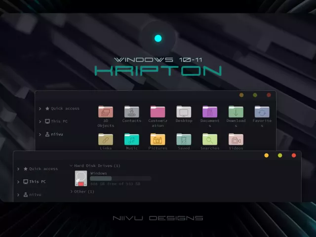 Theme Windows 12 Light and Dark for Windows 11 download on VSThemes.org