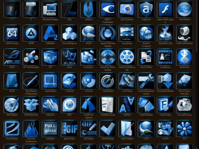 Icons Alien, original set download on VSThemes.org