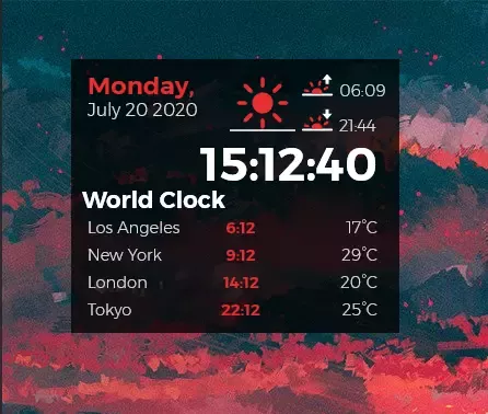 Skin B0LD Digital Clock and Date for Rainmeter download on VSThemes.org