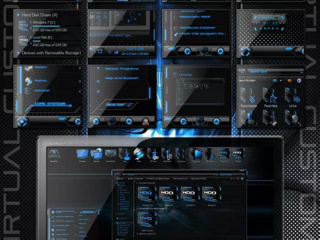 Theme MSI Gaming, special version for Windows 10 download on VSThemes.org