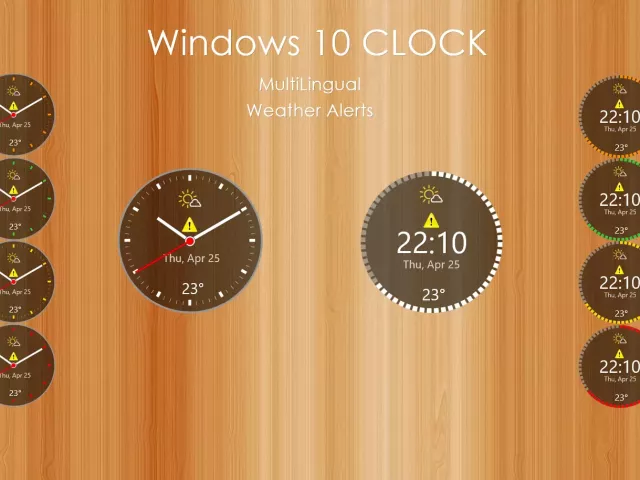 Skin Synthetic World Clock 1.0 for Rainmeter download on VSThemes.org