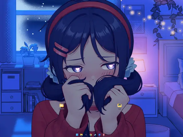 Live wallpaper Cute Mita (MiSide) download on VSThemes.org