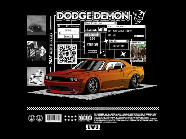 Живые обои Dodge Challenger hellcat redeye скачать на VSThemes.org