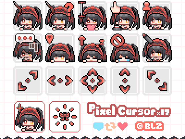 Anime cursors for Windows (200+)