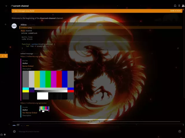 Theme Galaxy theme for Discord download on VSThemes.org
