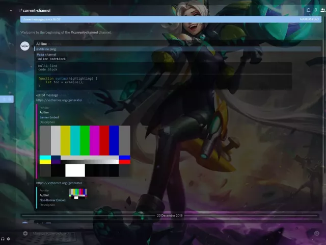 Theme Vi and Jinx / Arcane for Discord download on VSThemes.org