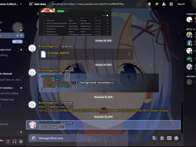 500+ Collection «Anime Discord themes» to personalize the Windows interface