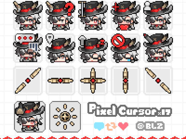 Mac OS cursors (50+)
