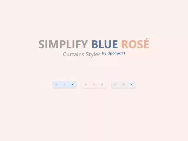 Theme Simplifay, light micro for Stardock Curtains download on VSThemes.org