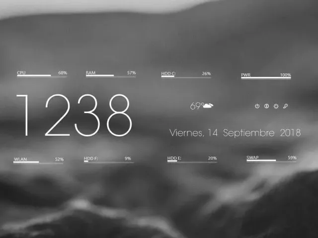 Skin Simplic for Rainmeter download on VSThemes.org
