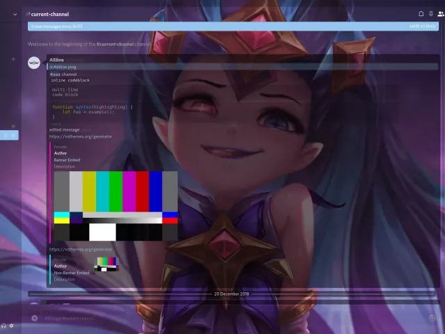 Тема Jinx - League of Legends (LOL) v.5 для Discord скачать на VSThemes.org