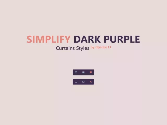 Theme Simplifai Vanilla for Stardock Curtains download on VSThemes.org