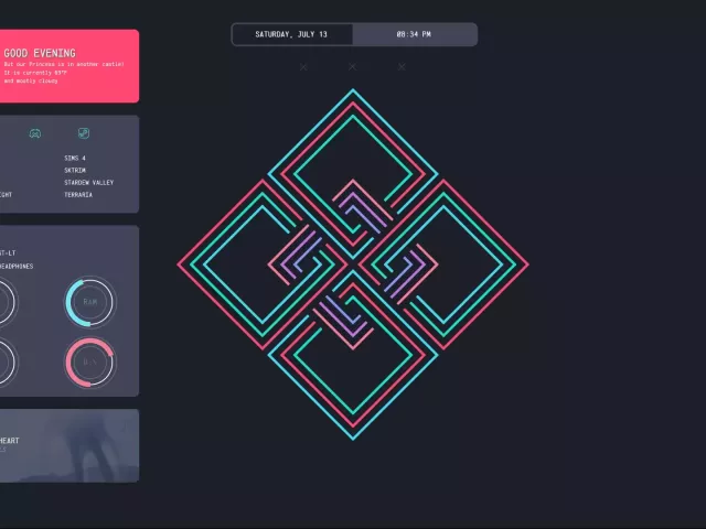 100+ Collection «Clock for Rainmeter» to personalize the Windows interface