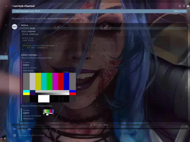 Theme (LOL) League Of Legends - Jinx v.2 for Discord download on ...