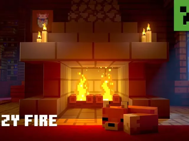 Живые обои Minecraft rain, лес скачать на VSThemes.org