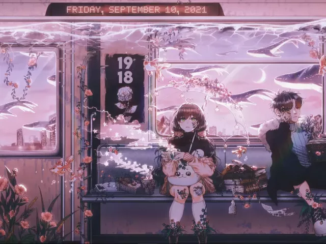 Anime Rainmeter Skins Steam Workshop::At The River Anime Scenery