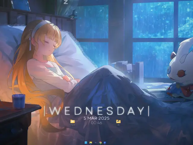 Живые обои Спящая Мита (MiSide) скачать на VSThemes.org