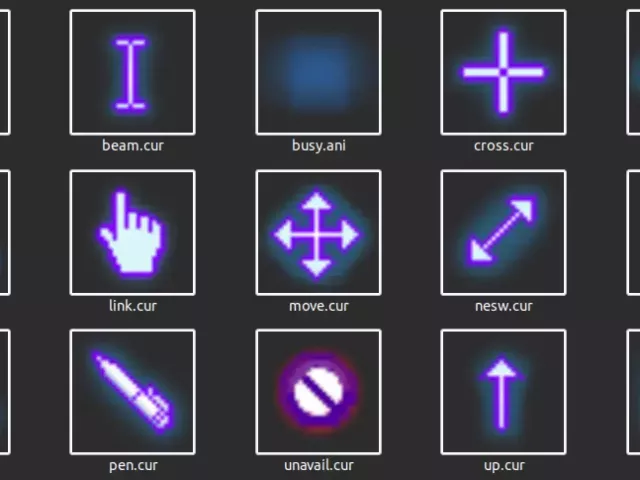 Purple cursors - TOP 40 files to personalize the Windows interface