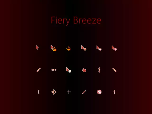 Red cursors - TOP 60 files to personalize the Windows interface