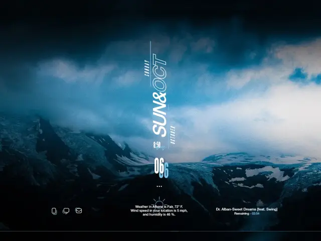 Rainmeter skins and widgets (500+)